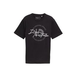 Tom Tailor Denim T-Shirt Herren Größe M dunkelgrau / schwarz / weiß