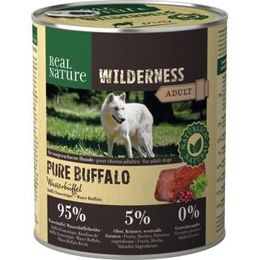 REAL NATURE WILDERNESS Nassfutter Hund, Adult, Pure Buffalo, Wasserb&uuml;ffel 12x800 g