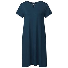 Street One Kleid Damen Größe 38 petrol Winterkleid