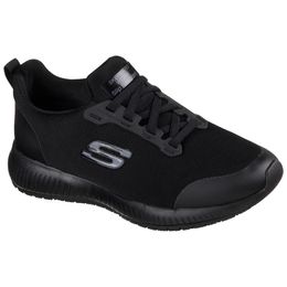 Berufsschuh Skechers "SQUAD SR" Gr. 36, schwarz, 36, Synthetik, Textil, Schuhe, Sneaker f&uuml;r Gastronomie & Pflege mit gepolstertem Schaftrand, Topseller
