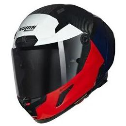 Nolan X-804 RS Ultra Carbon Blocco Integralhelm Rot / Blau / Weiss M