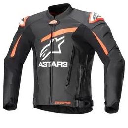 Alpinestars GP Plus V4 Lederjacke Herren schwarz / fluo-rot / weiss 58