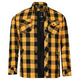 Bores Lumberjack Jacken-Hemd Basic schwarz / gelb Herren 3XL