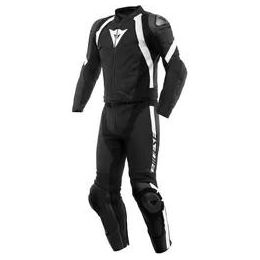 Dainese Avro 4 2 tlg. Lederkombi schwarz / schwarz / weiss 30