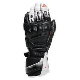 Dainese Fiero Metal Handschuhe Schwarz / Weiss / Fluo-Rot XL