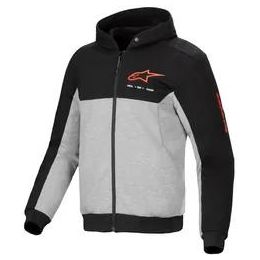 Alpinestars Chrome V2 Sport Hoodie Schwarz / Grau / Rot-Fluo M