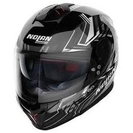 Nolan N80-8 Turbolence N-Com schwarz / wei&szlig; Integralhelm XL