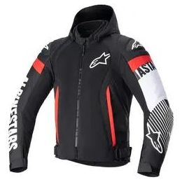Alpinestars Zaca Air Jacke schwarz / weiss / rot-fluo 3XL