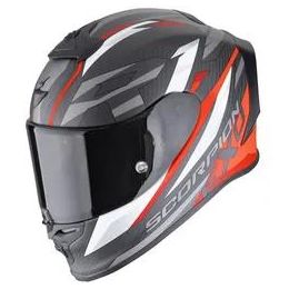 Scorpion Exo-R1 Evo Carbon Air Runner Integralhelm Matt-Schwarz / Rot L