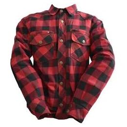 Bores Lumberjack Jacken-Hemd schwarz / rot Herren 4XL
