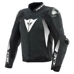 Dainese Super Speed 4 Lederjacke schwarz-matt / wei&szlig; 58