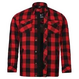 Bores Lumberjack Jacken-Hemd Basic rot / schwarz Herren 4XL