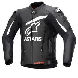 Alpinestars GP Plus V4 Lederjacke Herren schwarz / weiss 60