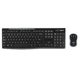 Logitech Tastatur-Maus-Set MK270 920-004509 Kabellos Schwarz QWERTY (US) International