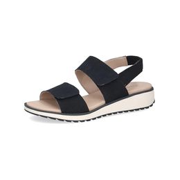 Caprice Leder-Keilsandaletten in Dunkelblau - 64% | Gr&ouml;&szlig;e 38 | Damen-sandalen