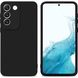 Cadorabo Hülle für Samsung Galaxy S22 im TPU Fluid LM162 Style (Samsung Galaxy S22+), Smartphone Hülle, Schwarz