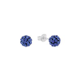 Amor Ohrstecker Silber 925, rhodiniert in Blau | Gr.: onesize
