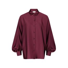 Vera Mont Satin-Bluse mit Kragen in Deep Dahlia | Gr.: 42