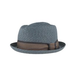 BREITER Strohhut in blau | Gr.: XL