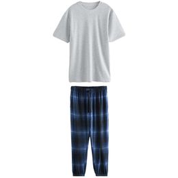 next Pyjama Herren Gr&ouml;&szlig;e XL navy / hellblau / grau