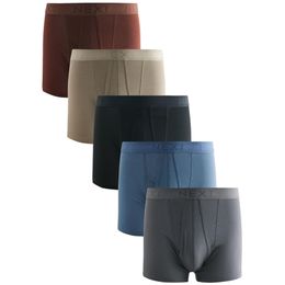 next Boxershorts Herren Gr&ouml;&szlig;e S beige / blau / rostbraun / grau / schwarz