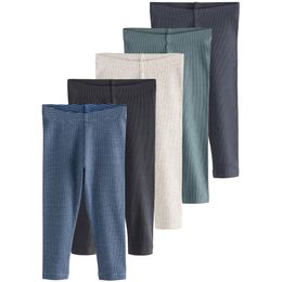 next Leggings Gr&ouml;&szlig;e 68 cyanblau / basaltgrau / greige / schwarz