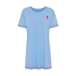 Lscn By Lascana Nachthemd Damen Gr&ouml;&szlig;e XS blau / rot