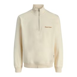 Jack & Jones JACK & JONES Sweatshirt 'JORNORREBRO' male size L Dark orange / Wool white