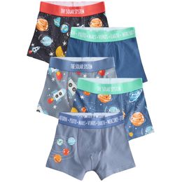 next Boxershorts Jungen Gr&ouml;&szlig;e 128 marine / royalblau / taubenblau / orange