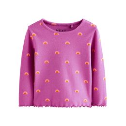 next Shirt M&auml;dchen Gr&ouml;&szlig;e 80 oliv / orchidee / orange / rosa