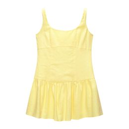 Pull&Bear Pull&bear Kleid Damen Gr&ouml;&szlig;e 34 pastellgelb