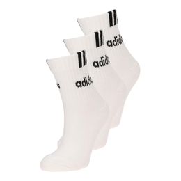 adidas Performance Sportsocken '3-Stripes Linear' Herren Gr&ouml;&szlig;e 34/36 schwarz / wei&szlig;