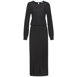 Lascana Kleid Damen Gr&ouml;&szlig;e 36 schwarz Winterkleid
