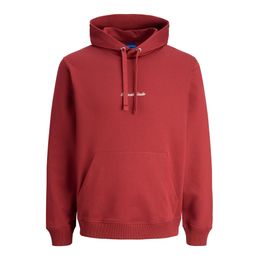 Jack & Jones Jack & Jones Sweatshirt 'JORNorrebro' Herren Gr&ouml;&szlig;e XL cranberry / wei&szlig;