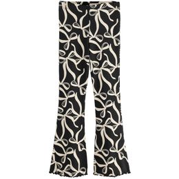 next Leggings M&auml;dchen Gr&ouml;&szlig;e 134 creme / schwarz