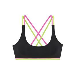 Buffalo Bikinitop Damen Gr&ouml;&szlig;e 80 limette / rosa / schwarz
