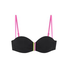 Buffalo Bikinitop Damen Gr&ouml;&szlig;e 80 hellgr&uuml;n / pink / schwarz