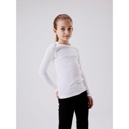 name it Langarmshirt »NKFNAKAL LS TOP NOOS« in Basic-Form und leicht gerippter Qualität Bright White 158 (164) 158 (164) Unifarbenes Design,...