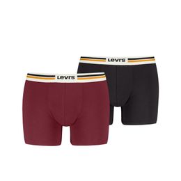 Levi's LEVI'S Boxershorts »LEVIS MEN PL SPW LOGO BOXER BRIEF ORG 2P« 2er Pack, mit breitem Logobund Red/black S S Bequemer elastischer Bund hergestellt...