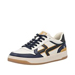 RIEKER SPORT Sneaker »Swing2GO« Halbschuh, Schnürschuh, Retro-Sneaker mit Schaftrandpolsterung offwhite-schwarz-ocker 45 45 Trendy Sneaker mit...