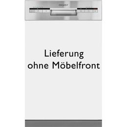 Exquisit teilintegrierbarer Geschirrspüler »EGSP1009-EB-030E« 9 Maßgedecke silberfarben Besteckablage im Oberkorb