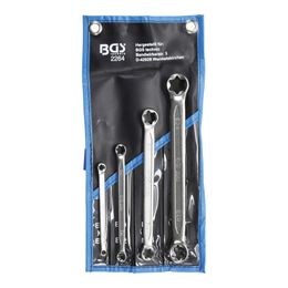 BGS-technic BGS Doppel-Ringschlüssel-Satz mit E-Profil-Ringköpfen SW E6 x E8 - E20 x E24 4 teilig ; BGS technic (2264)