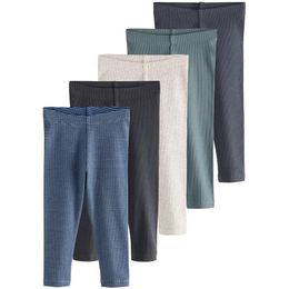 next Leggings Gr&ouml;&szlig;e 116 cyanblau / basaltgrau / greige / schwarz