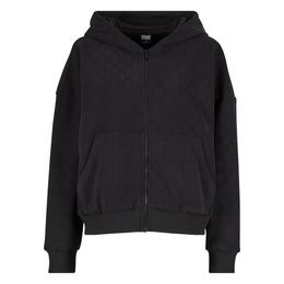 Urban Classics Zip-Up Hoodie female Black size M