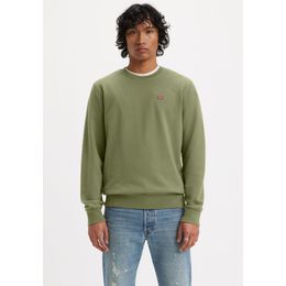 Levi's Sweatshirt LEVI'S "SWEATSHIRT NEW ORIGINAL CREW", Herren, Gr. S, grün (moss olive 0908736 french terry), Sweatware, Obermaterial: 100% Baumwolle, normal hüftbedeckend, Rundhals, Rippbündchen, Sweatshirts Sweatshirt