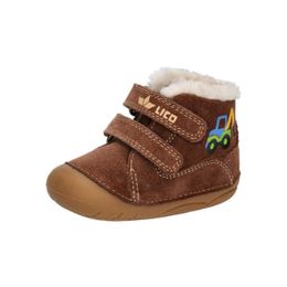 Lauflernschuh Lico "Lauflernschuh Sunny V", Kinder, Gr. 18, braun, Veloursleder, Schuhe Lauflernschuh