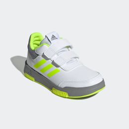 Klettschuh adidas Sportswear "TENSAUR HOOK AND LOOP", Gr. 31, weiß (cloud weiß, lucid lemon, grau three), Synthetik, Textil, Schuhe