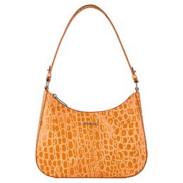 Roeckl Tasche 'CLEO SCHULTERTASCHE CROCO SMALL' Damen Größe one size orange / hellorange