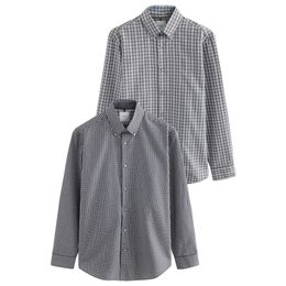 next Button Up Shirt male Grey size 15