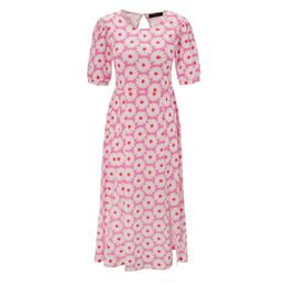 Aniston CASUAL Sommerkleid Damen Gr&ouml;&szlig;e 36 pink / rot / wei&szlig; Winterkleid